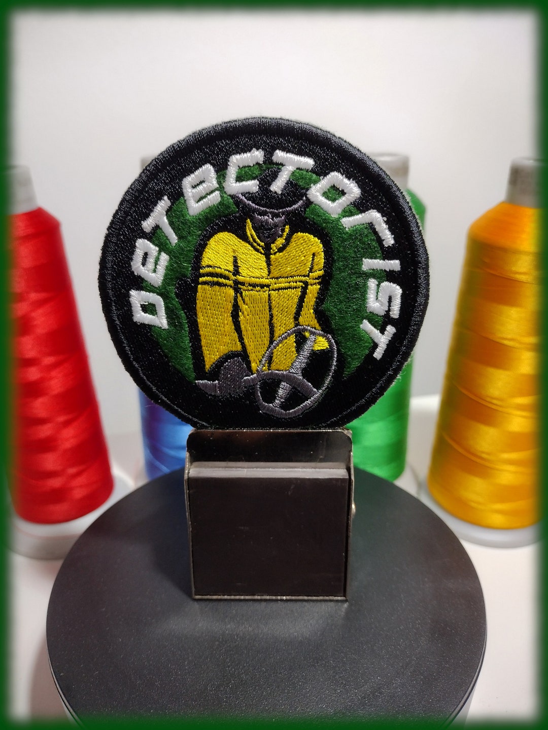 Detectorist Treasure Hunter Metal Detector Embroidered Patch UNCOVERINH ...