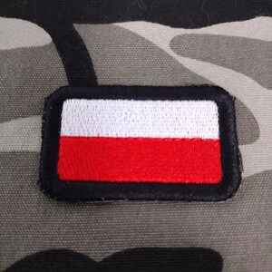 National Flag Embroidered Patches Poland 2pcs. White and Red - Etsy