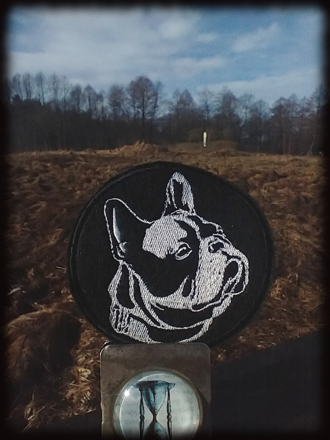 French Bulldog Dog Iron-on Patch DIY Embroidery, Embroidered ...