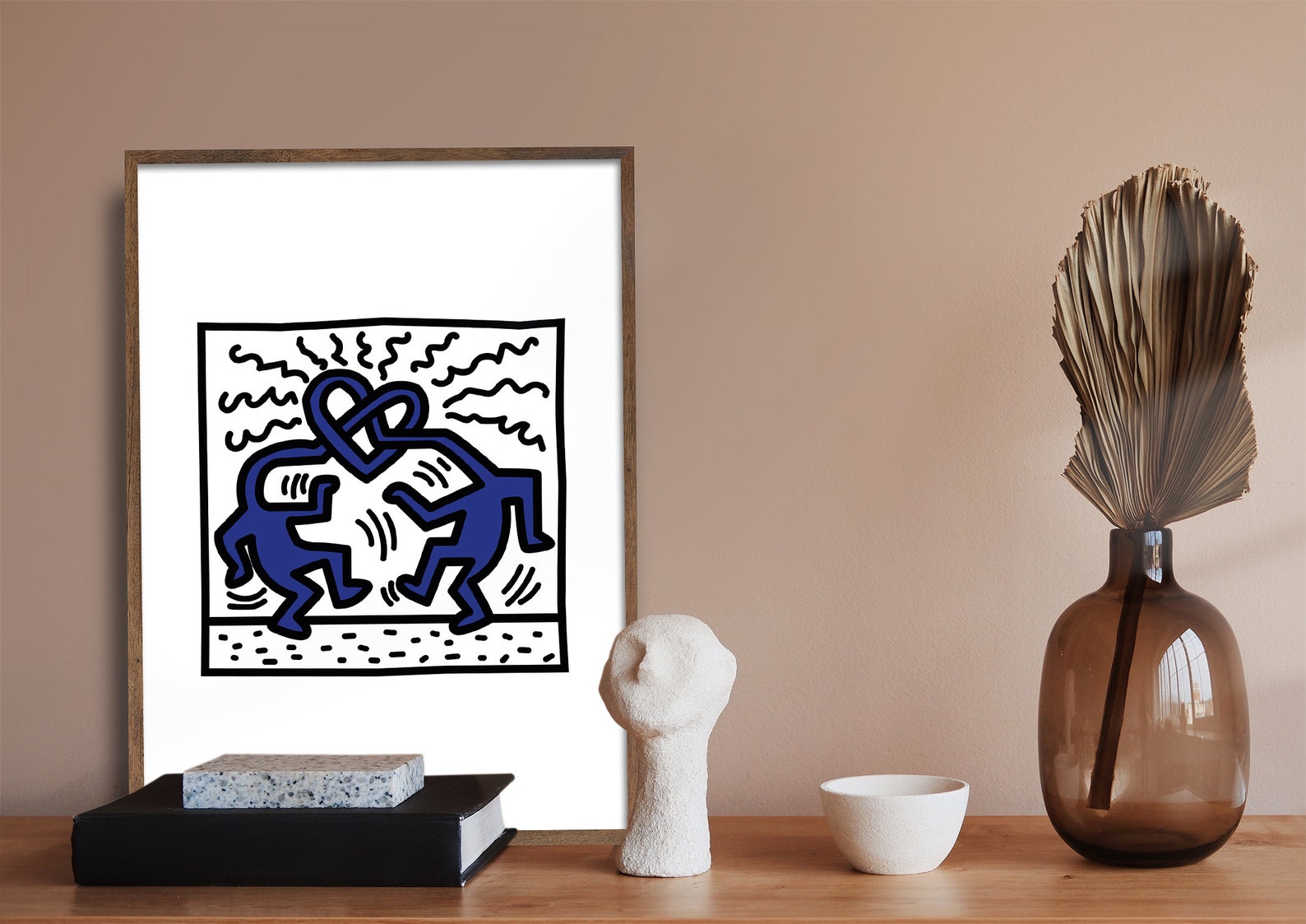 DIGITAL DOWNLOAD ART, Keith Haring Pop Colorful Minimalist Unique ...
