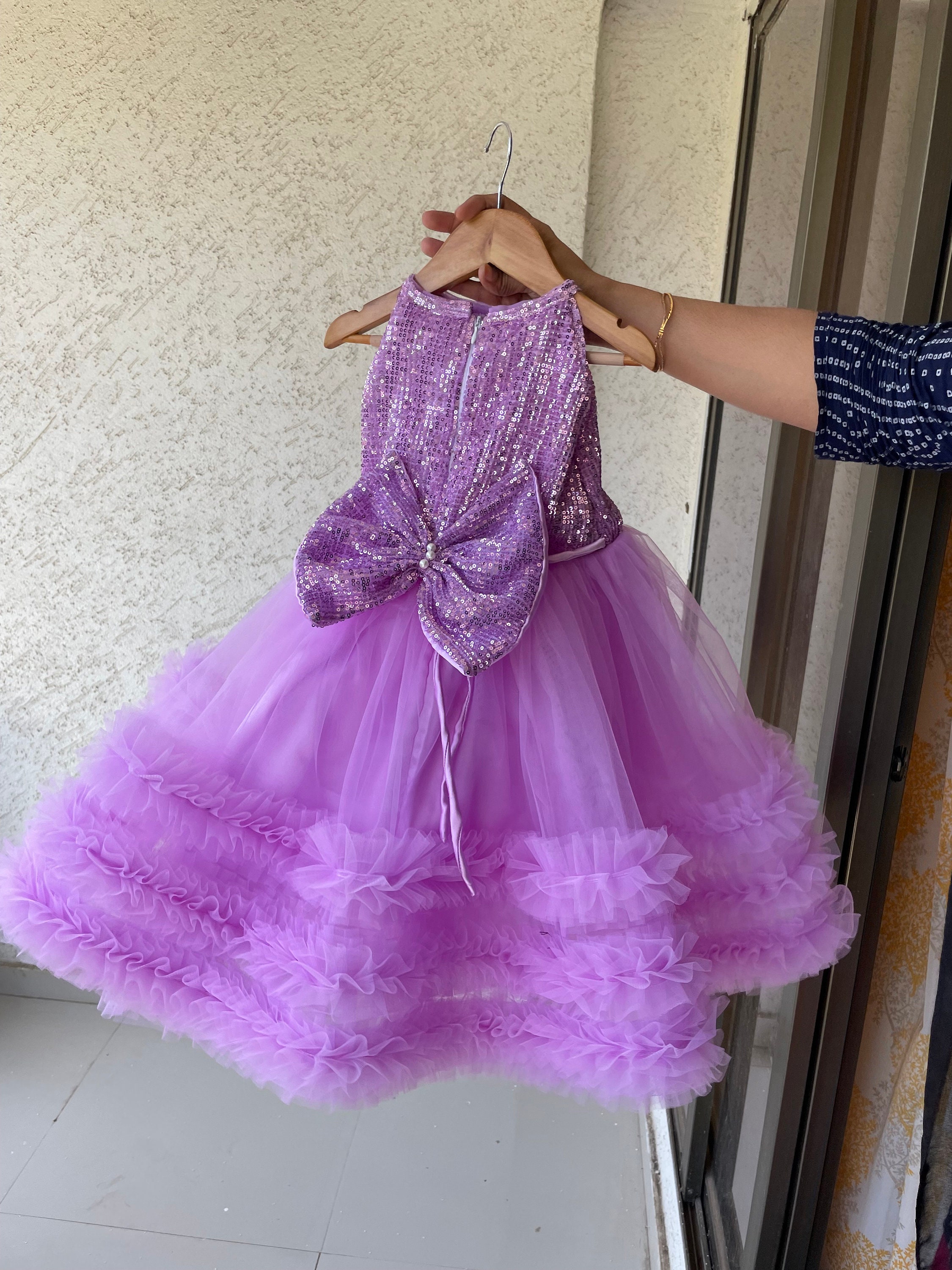 Flower Design Kids Frock, Floral Frock, Kids Wear, Womens Wear, Western ...