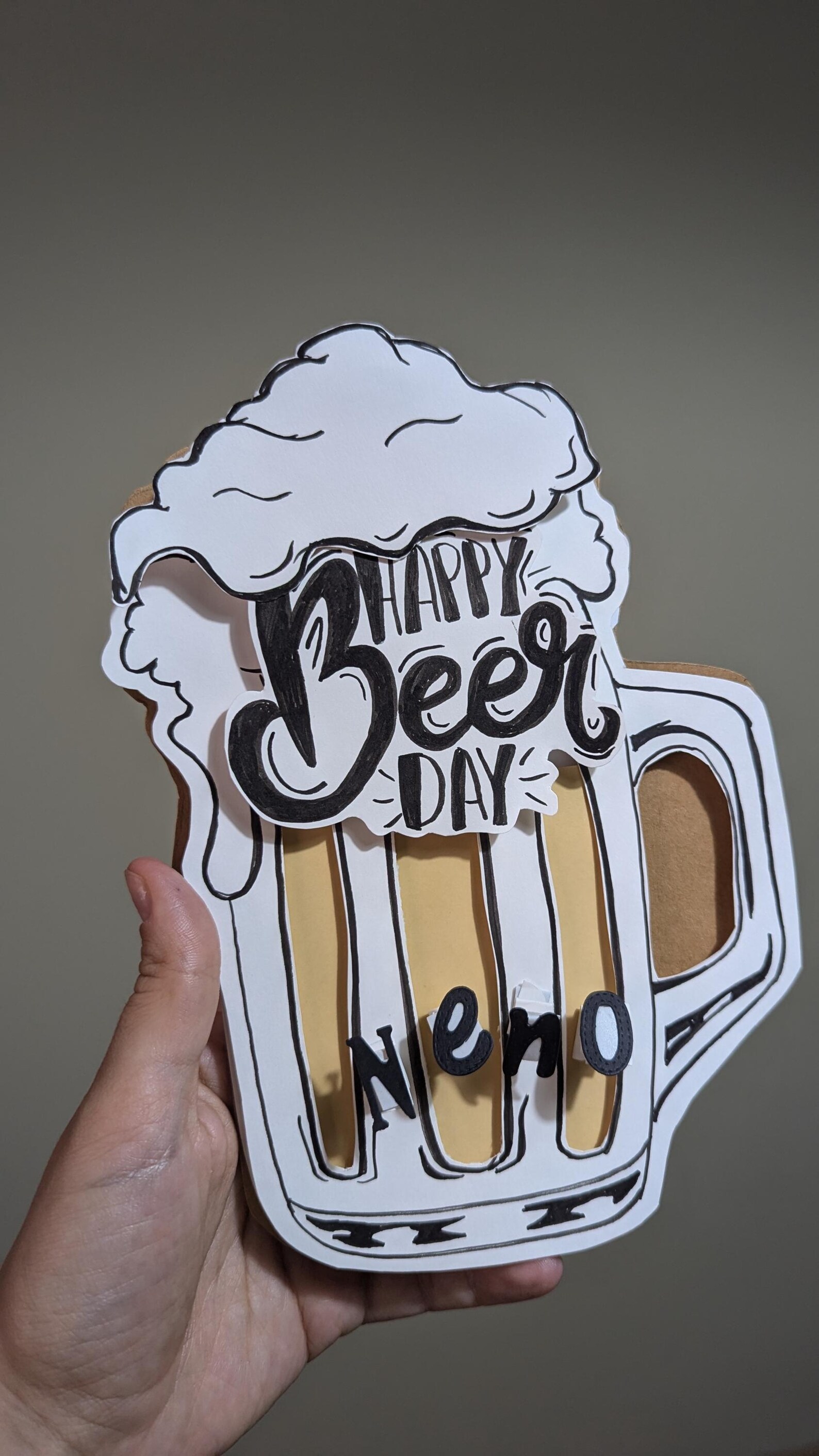 Happy Beerday Customized Card - Etsy