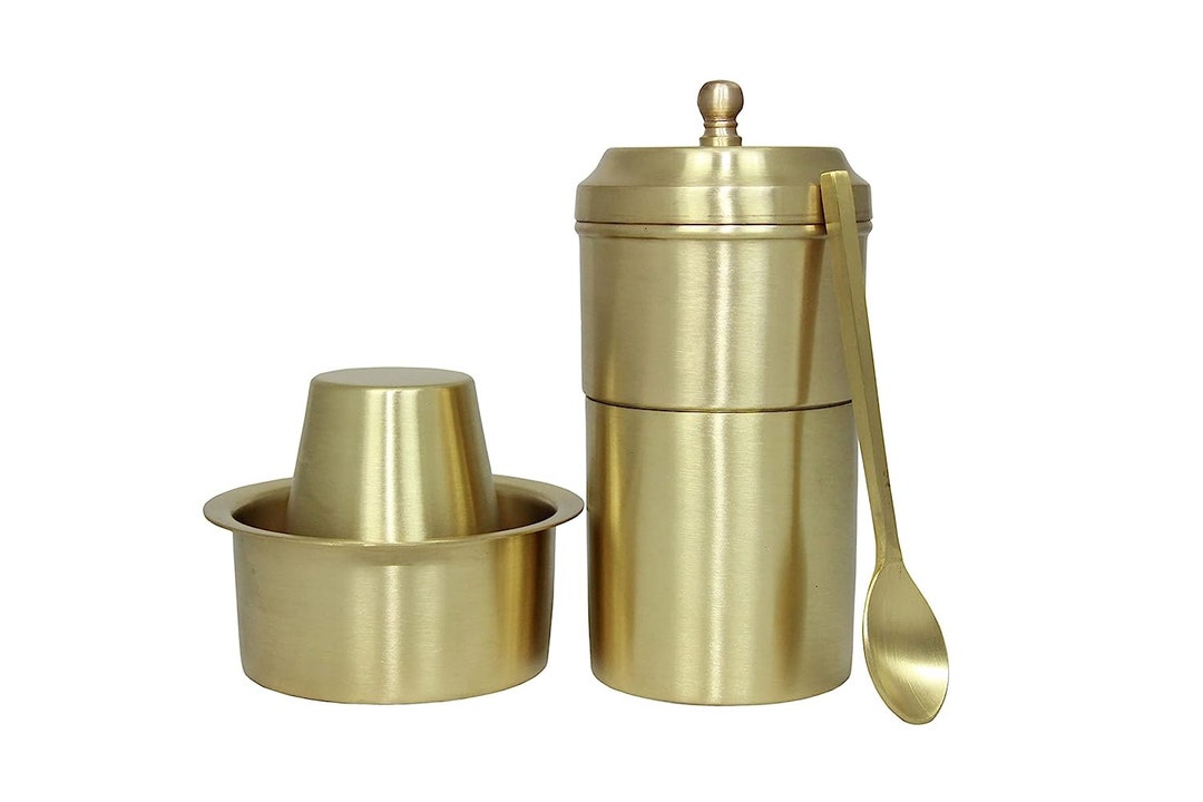 Authentic Brass South Indian Coffee Filter With Dabara Set and - Etsy