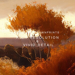 Moody Autumn Printable Field Landscape Oil Painting Rustic - Etsy
