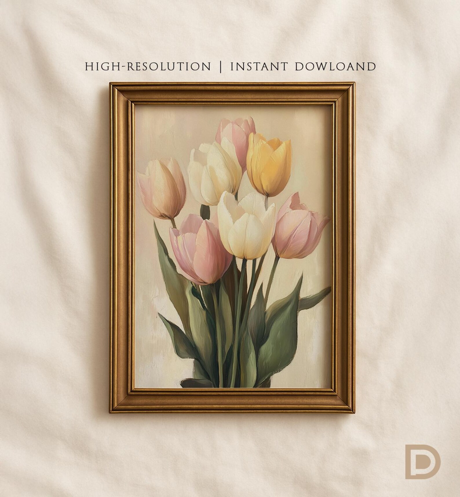 Printable Neutral Spring Prints, Gallery Set of 6 Spring Wall Art ...