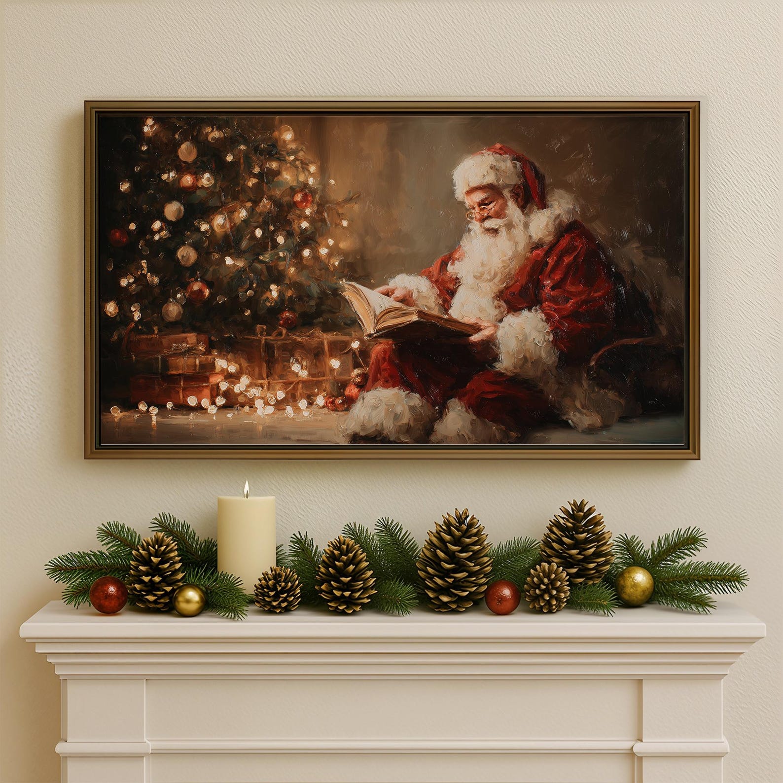 150+ Vintage Christmas Frame TV Mega Bundle, Winter Frame TV Art Set ...