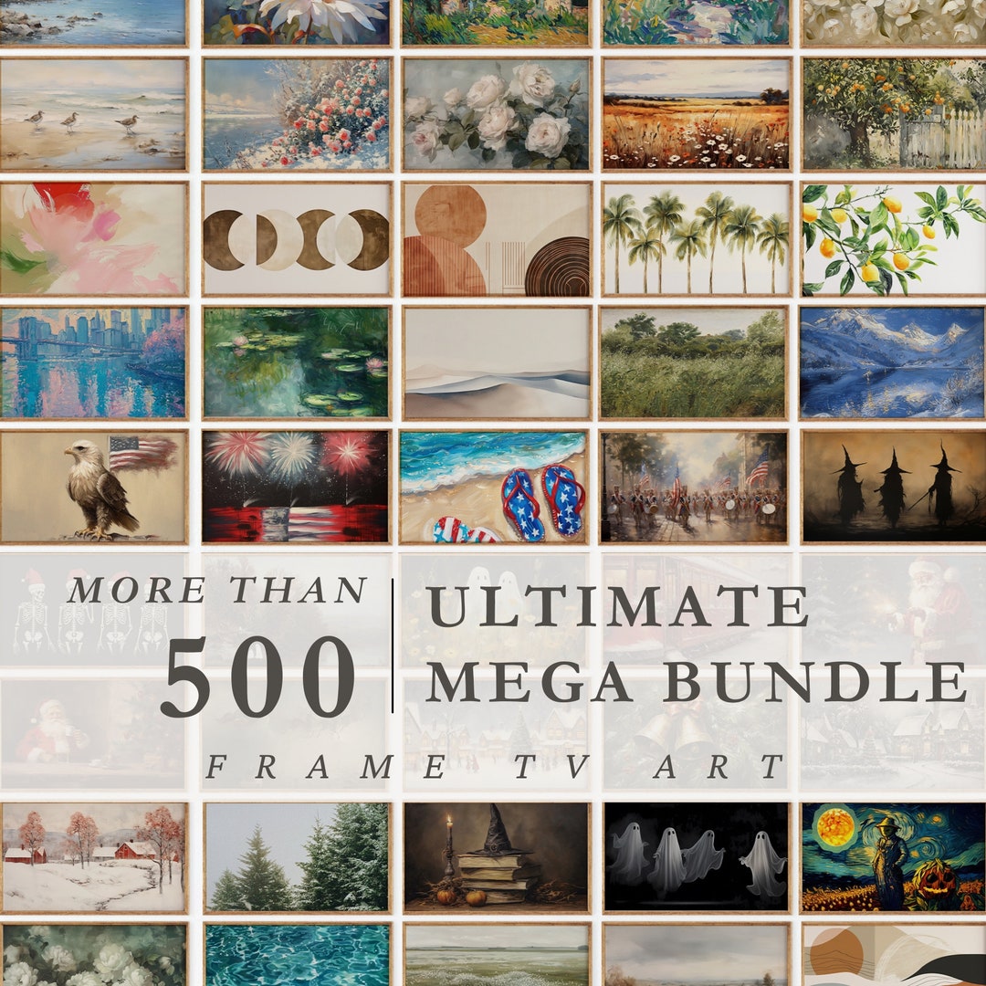 500 Instant Download Artworks for Samsung Frame TV Art, Ultimate MEGA ...