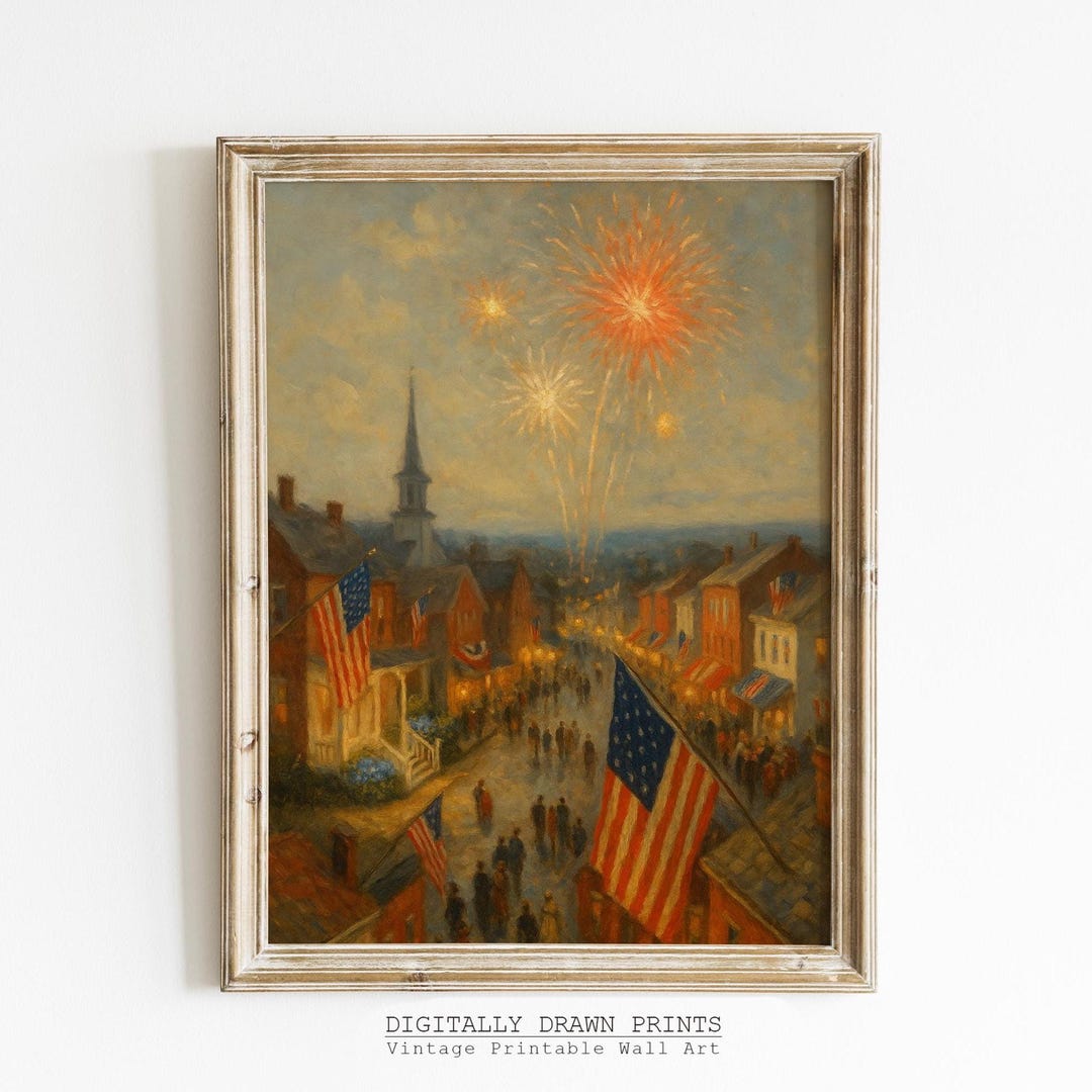 Vintage 4th of July Parade Printable, Vintage 4th of July Print ...