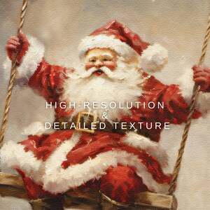 Vintage Christmas Frame TV Art, Santa Frame TV Art, Christmas Art for ...