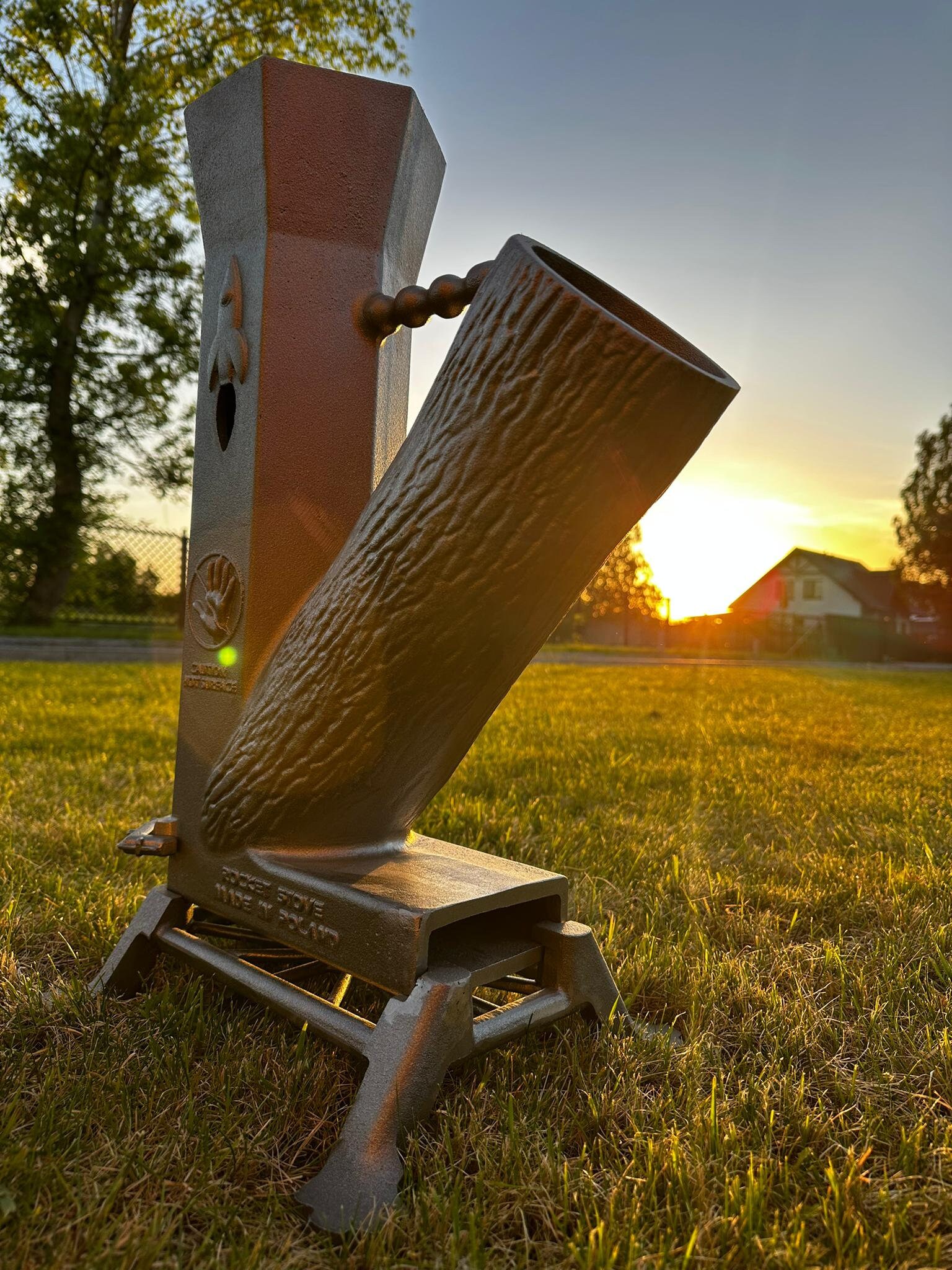 Rocket Stove PREMIUM // Solid Cast Iron - Etsy