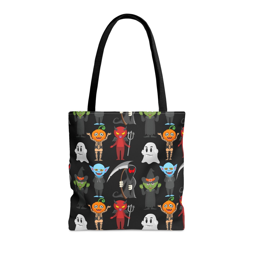 Spooky Characters Tote Bag, Halloween Gifts, Spooky Purse, Perfect Mom ...