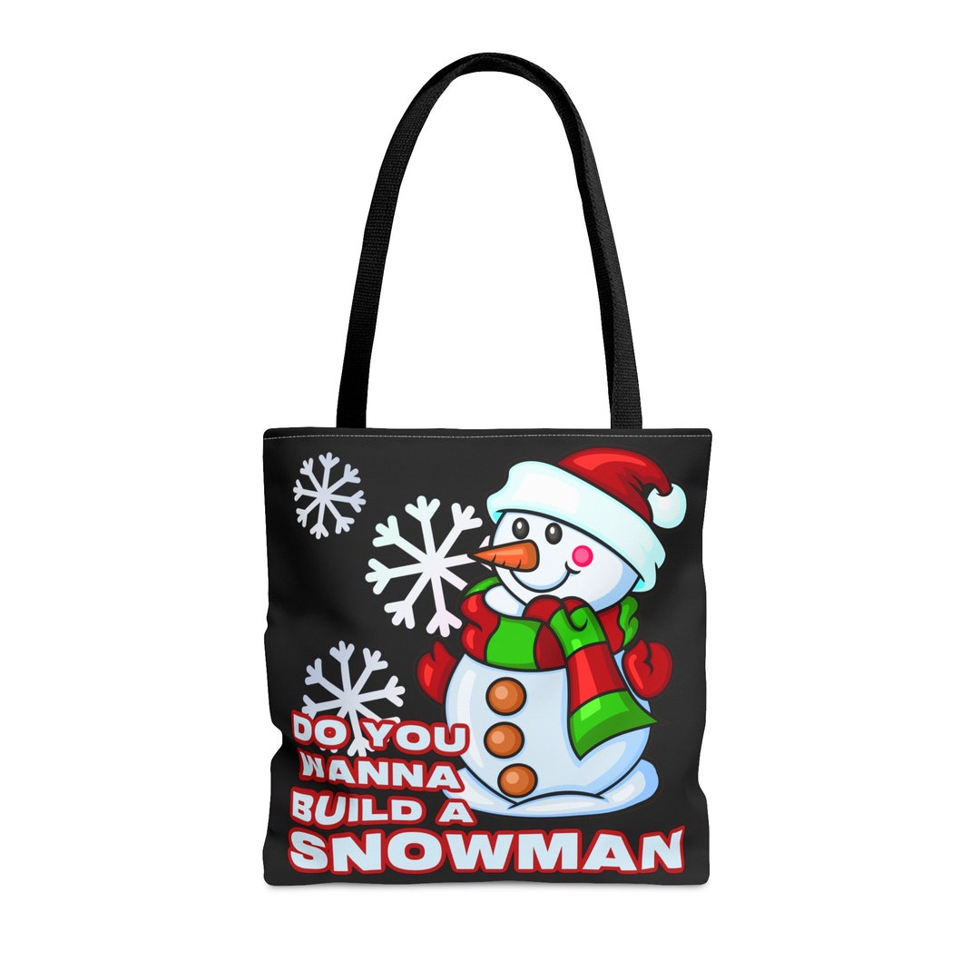 Build A Snowman Tote Bag, Perfect Mom Gift, Santa Claus, Large Purse ...