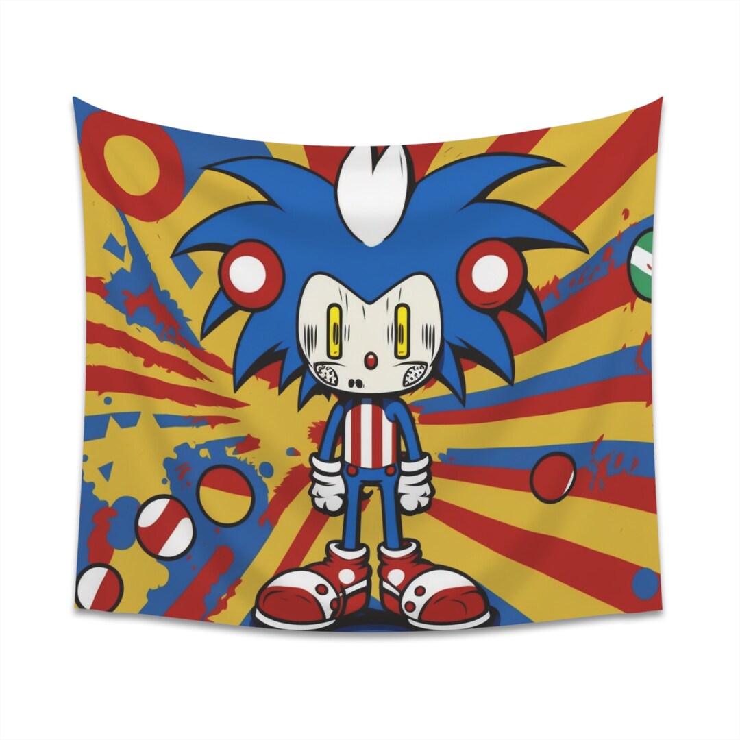Super Sonic Streaks and Stripes: Wall Tapestry - Etsy