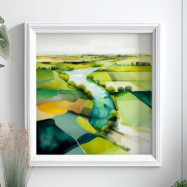 Abstract Landscape Wall Art - Etsy