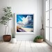 Cornwall Beach Abstract Landscape Seascape Print of the Cornish ...