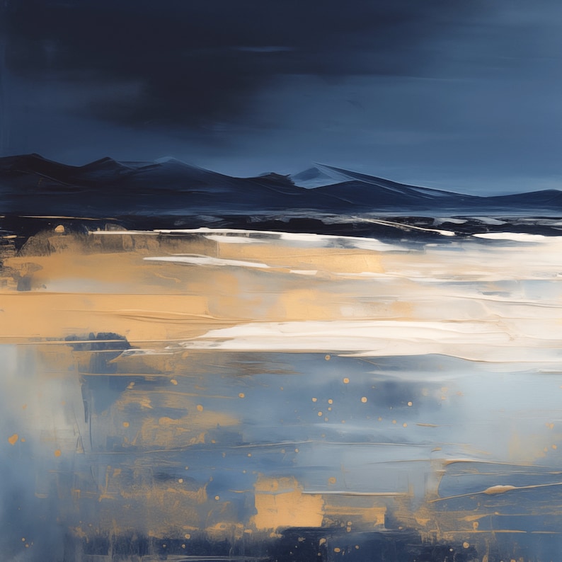 Lake District Abstract Landscape Panoramic Giclee Print - Etsy