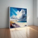 Cornwall Beach Abstract Landscape Seascape Print of the Cornish ...