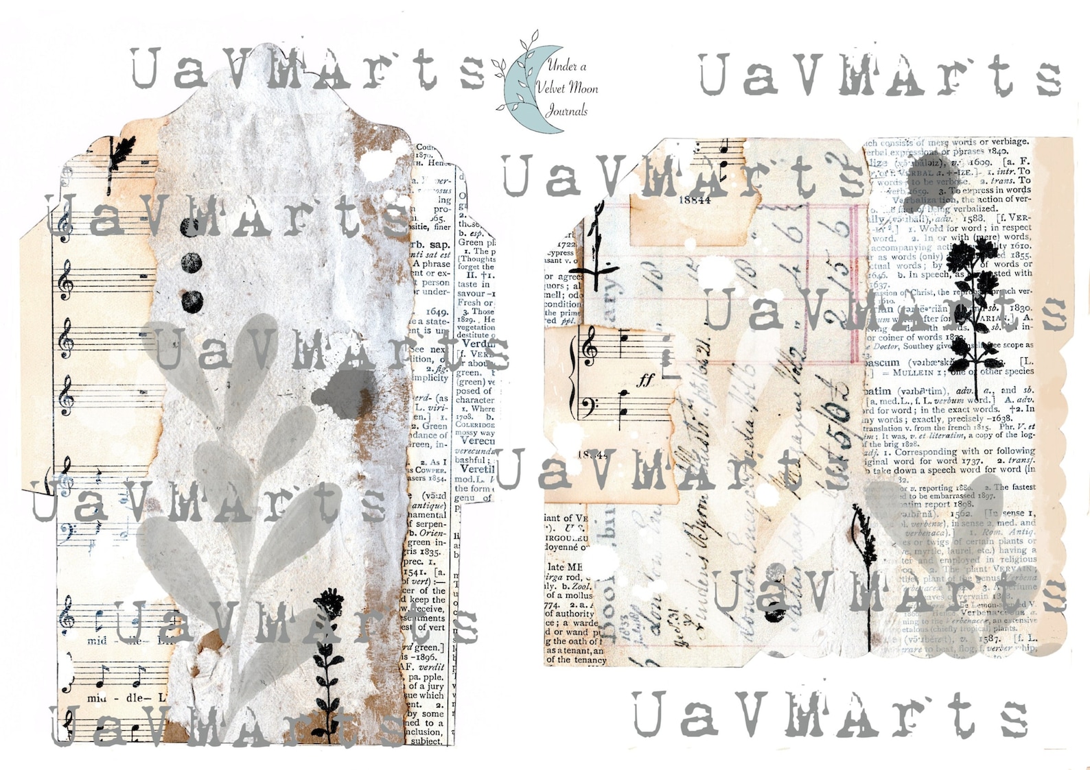 Printable Antique Script Make Your Own Junk Journal Envelope Digital ...