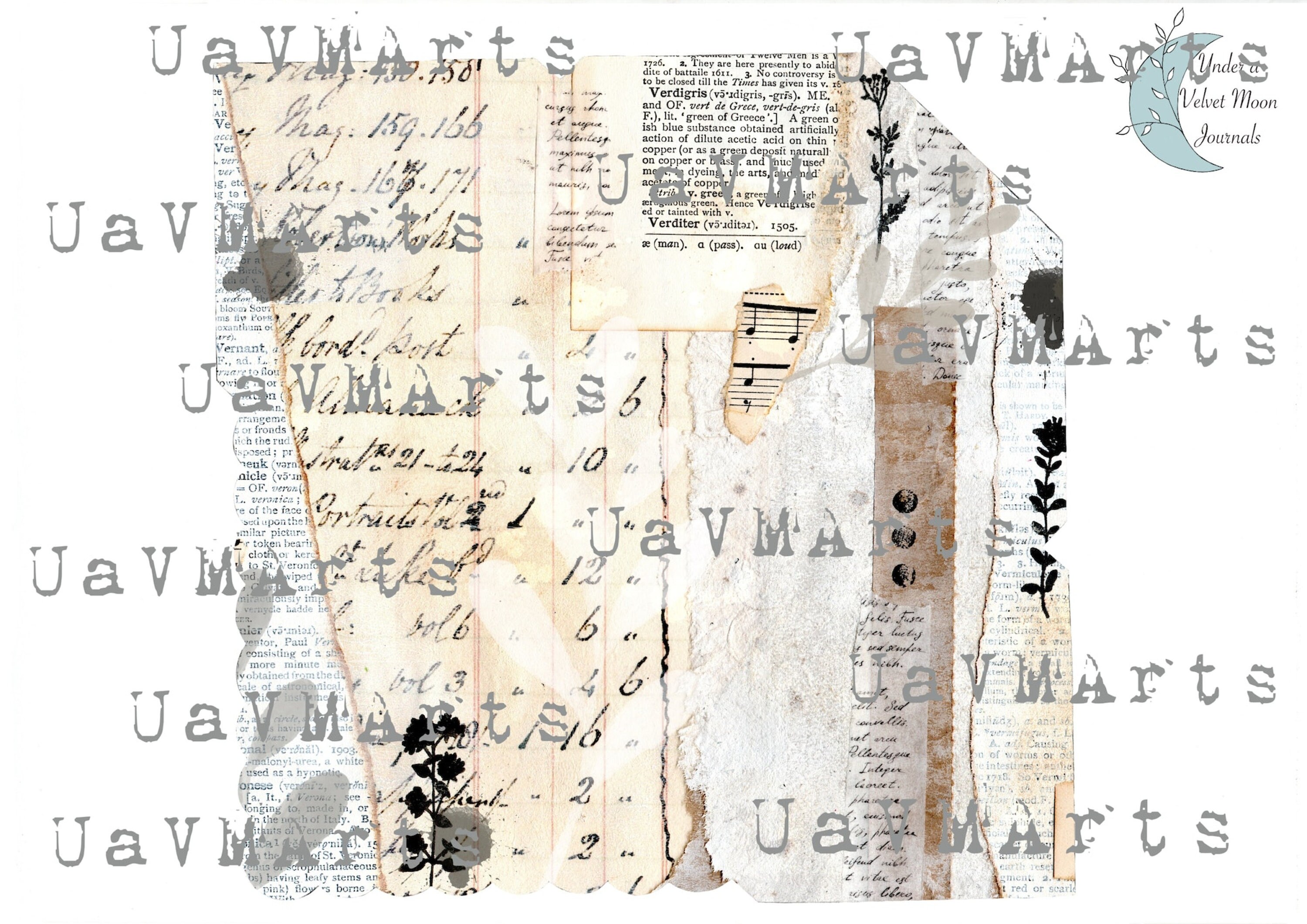 Printable Antique Script Make Your Own Junk Journal Envelope Digital ...