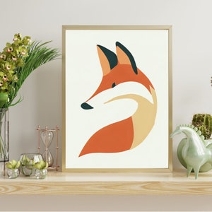 Fox Wall Art, Fox Poster, Wild Life Poster, Animal Poster, Fennec Wall ...