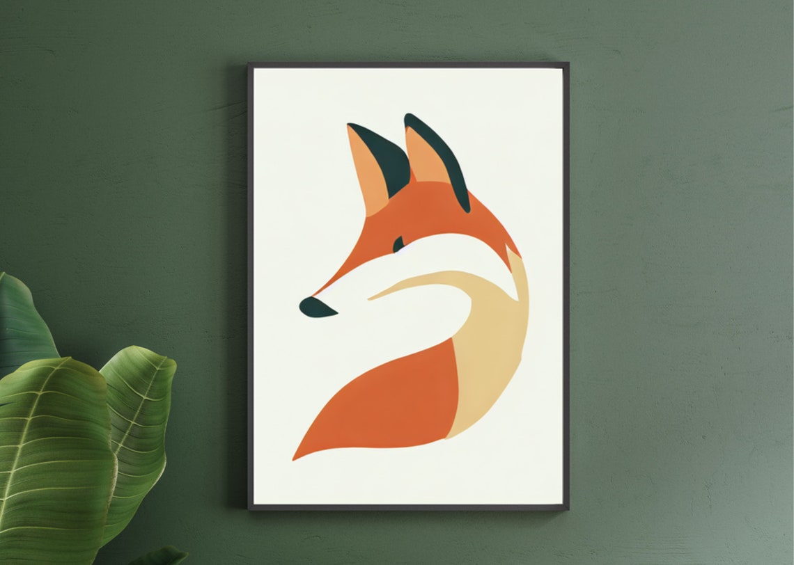 Fox Wall Art, Fox Poster, Wild Life Poster, Animal Poster, Fennec Wall ...