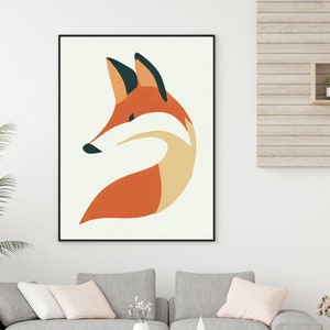 Fox Wall Art, Fox Poster, Wild Life Poster, Animal Poster, Fennec Wall ...