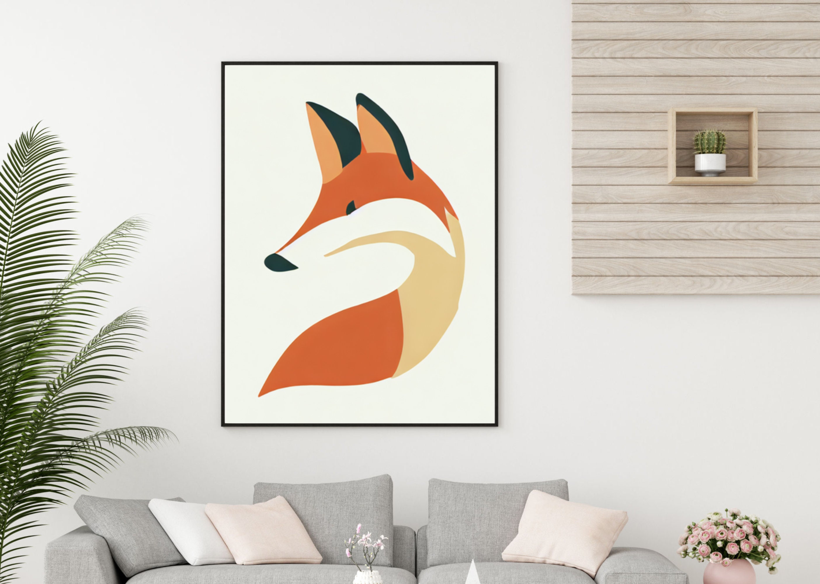 Fox Wall Art, Fox Poster, Wild Life Poster, Animal Poster, Fennec Wall ...