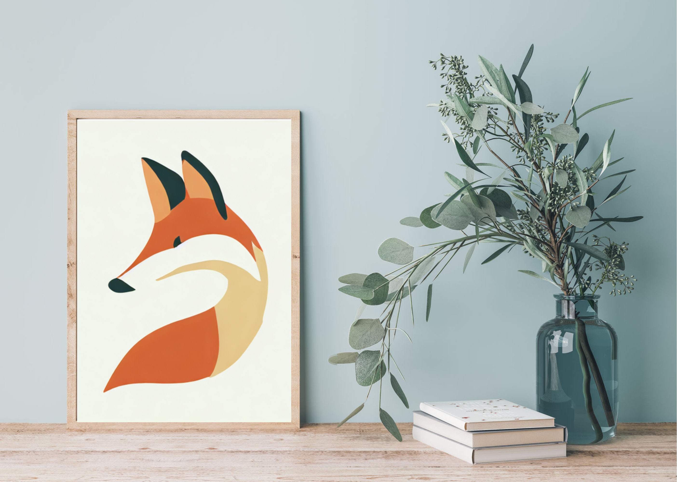 Fox Wall Art, Fox Poster, Wild Life Poster, Animal Poster, Fennec Wall ...