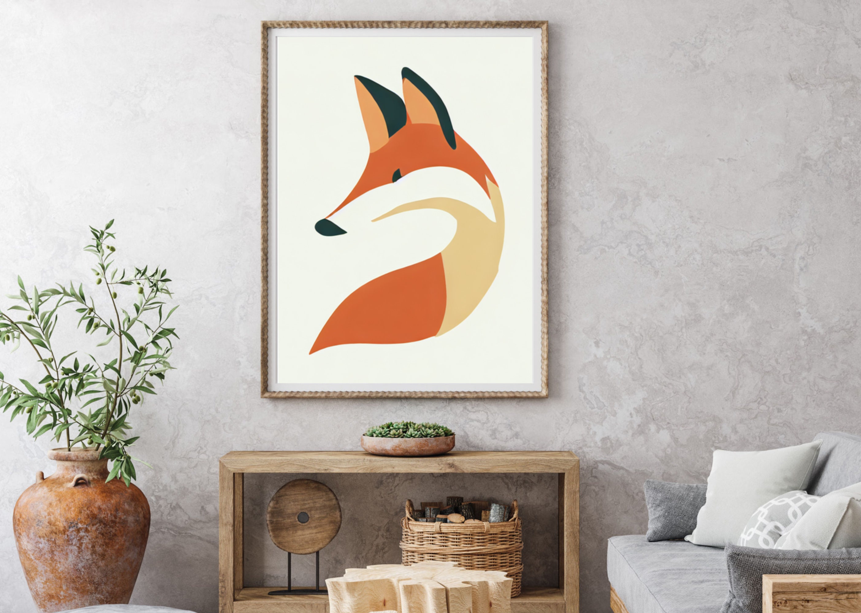 Fox Wall Art, Fox Poster, Wild Life Poster, Animal Poster, Fennec Wall ...