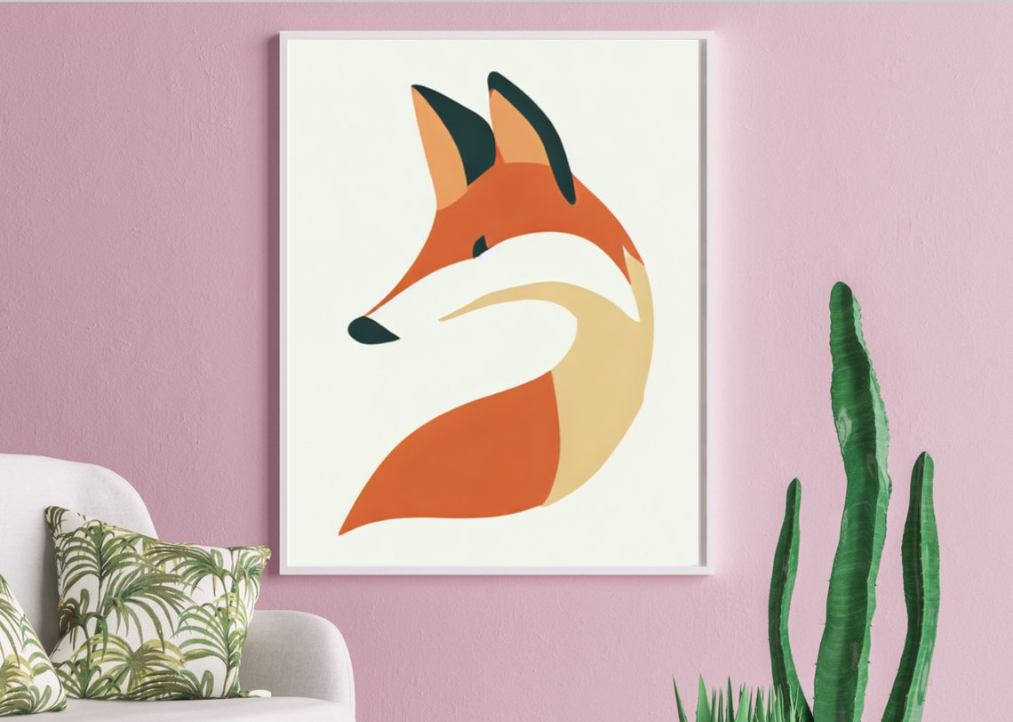 Fox Wall Art, Fox Poster, Wild Life Poster, Animal Poster, Fennec Wall ...