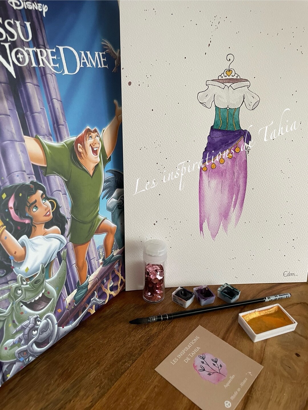 Esmeralda's Dress A4 Poster - Etsy
