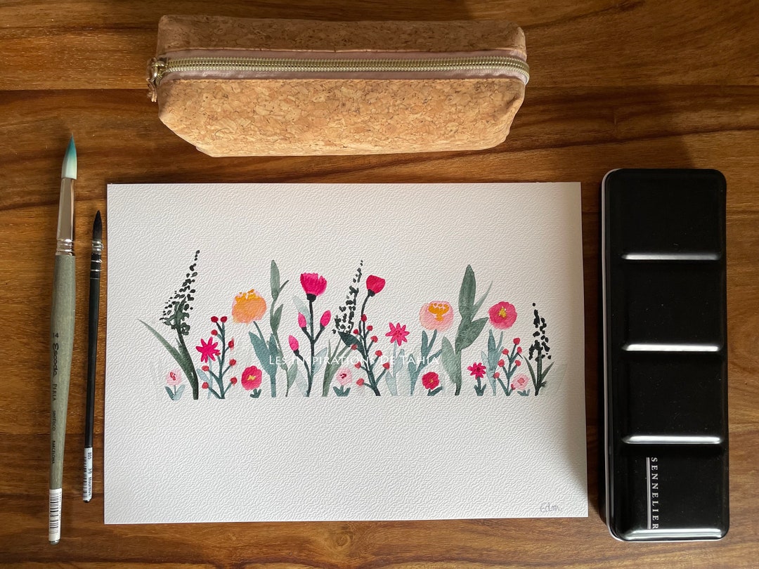 Field Flowers A4 Poster - Etsy