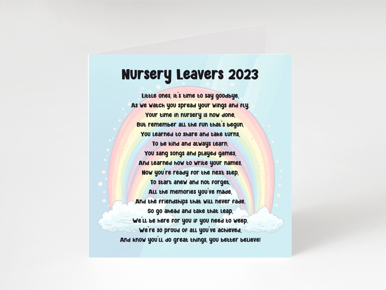 Whimsical Nursery Leavers Poem PNG File Personal and Commercial Use ...