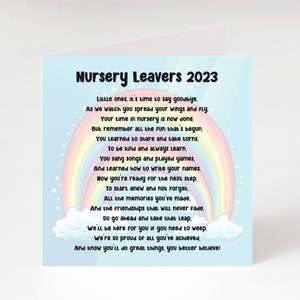 Whimsical Nursery Leavers Poem PNG File Personal and Commercial Use ...