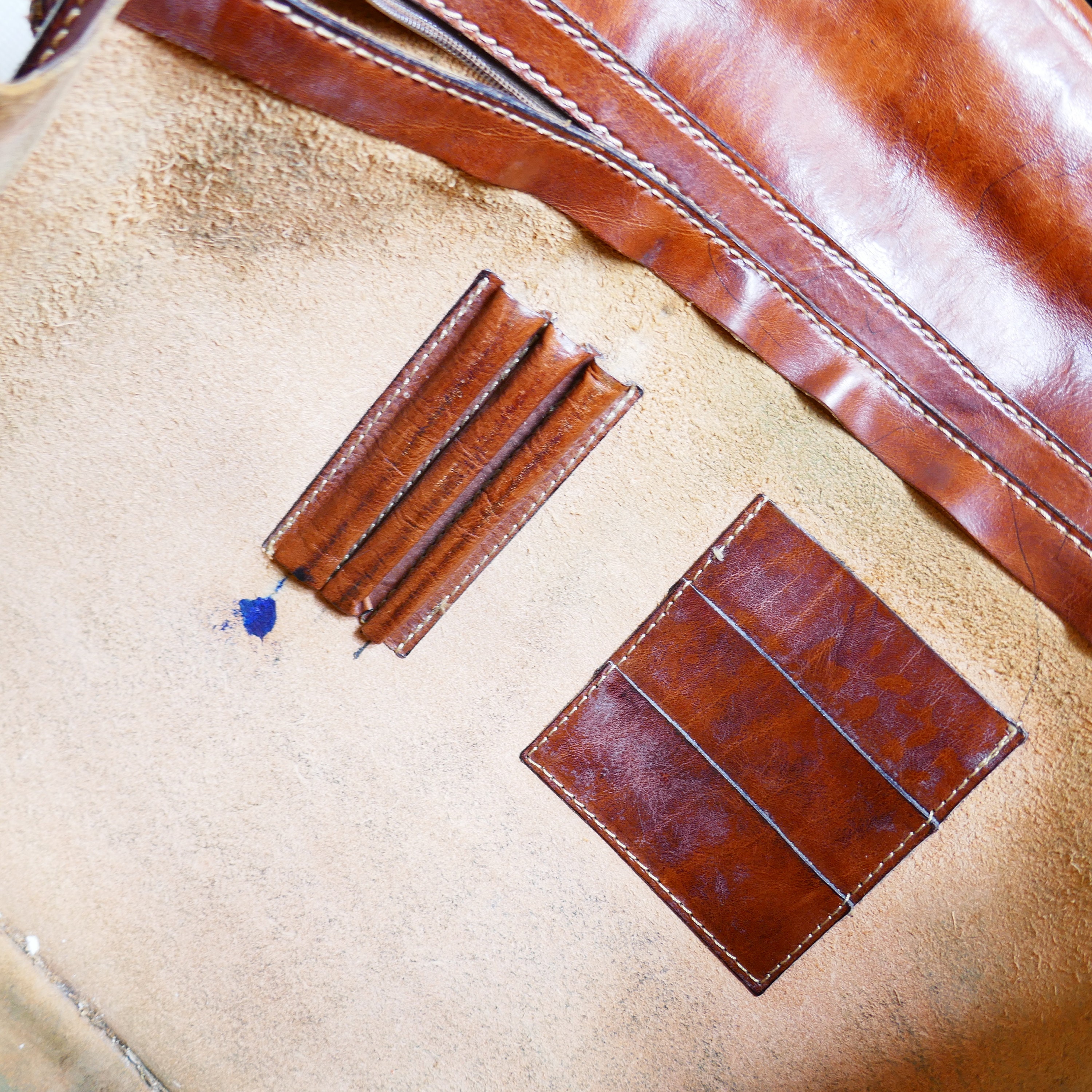 Vintage LARELLA Men's Brown Genuine Leather Bag Briefcase Made in Italy ...