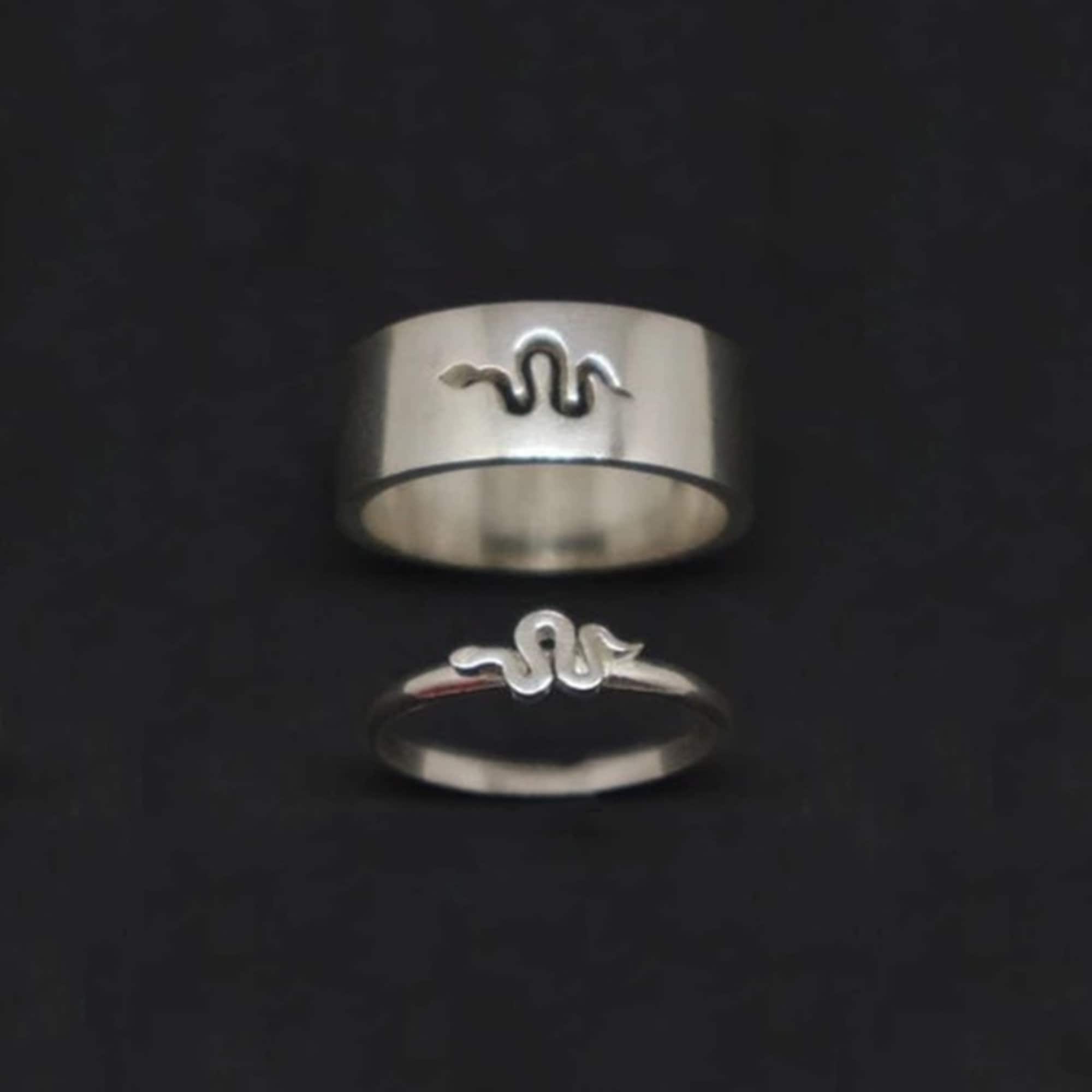 Silver Butterfly Couple Ring Butterfly Jewelry, His and Her Promise ...