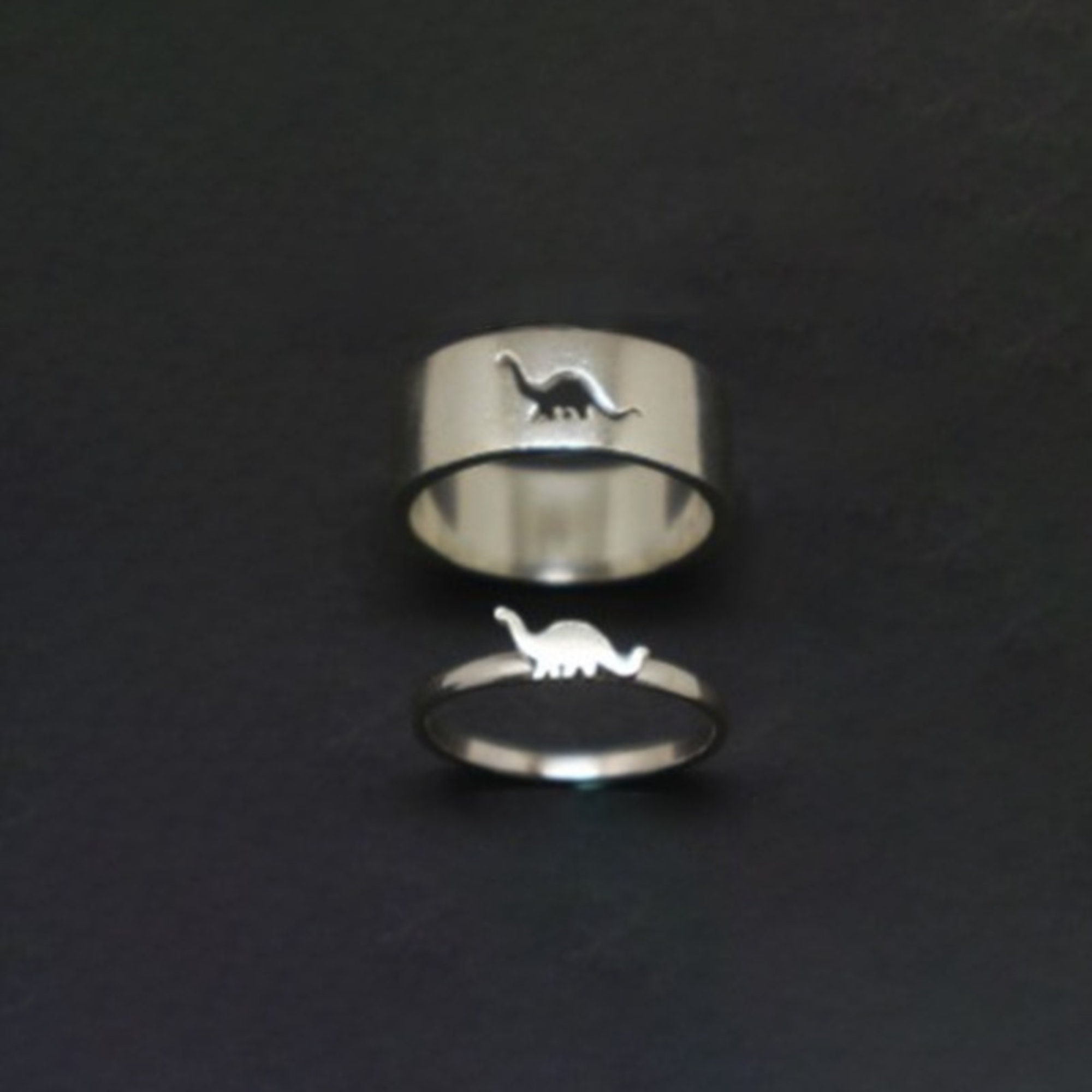 Silver Butterfly Couple Ring Butterfly Jewelry, His and Her Promise ...