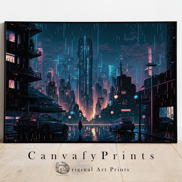 Cyberpunk Wall Art - Etsy