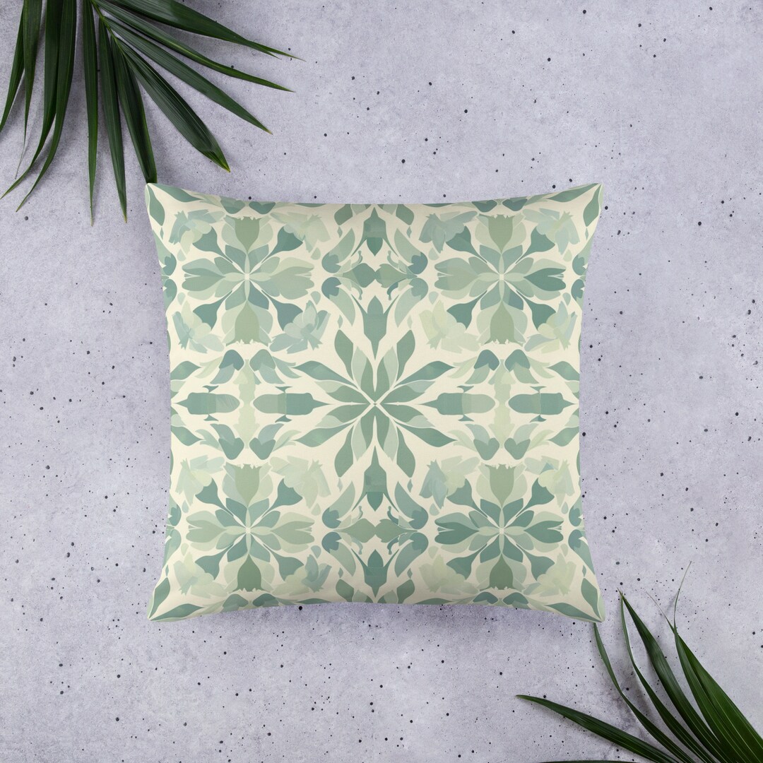 Soft Pastel Mandala Pattern Throw Pillows Modern Geometric Decor in ...