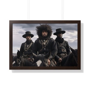 Trailblazing Cowboys Poster Black Cowboy Art Print, Western Heritage ...