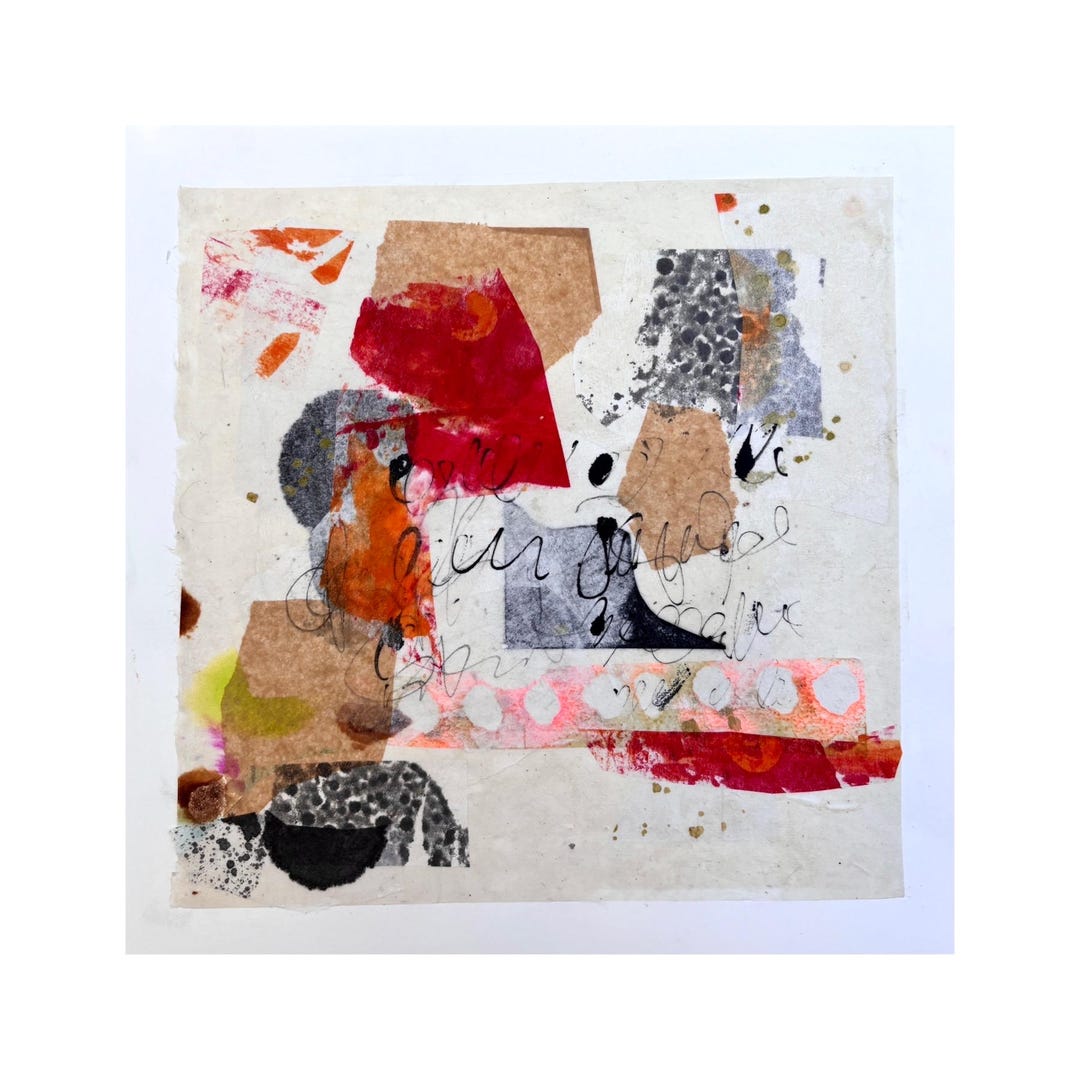 Mixed Media Paper Collage, Hand-signed Original Picture, Picture From a ...