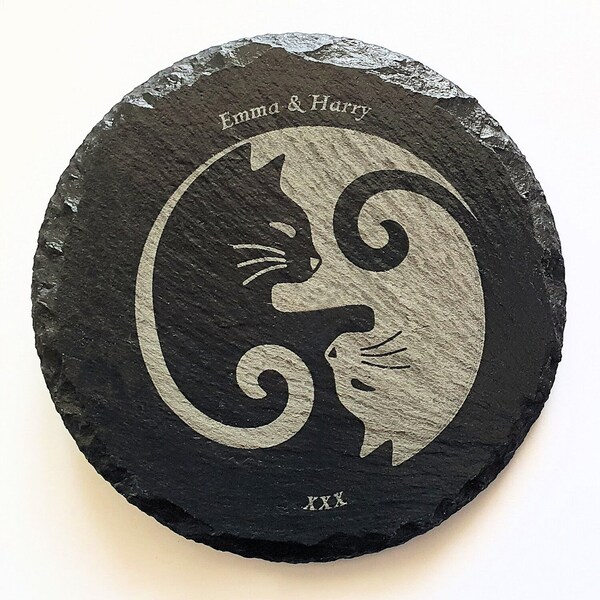 Personalised Cat Coasters - Etsy UK