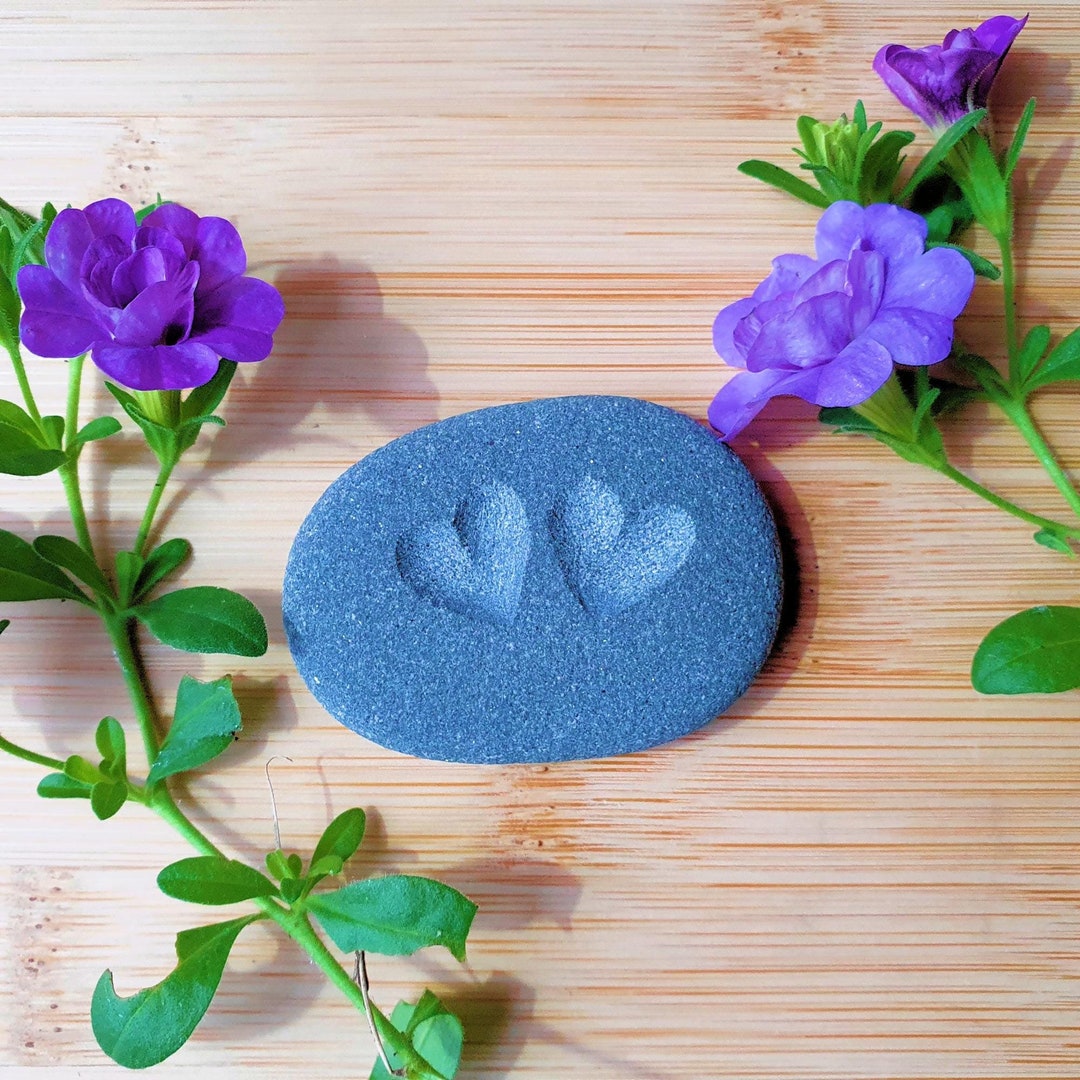 Engraved Love Hearts Pebble: Pocket Hug Gift - Etsy