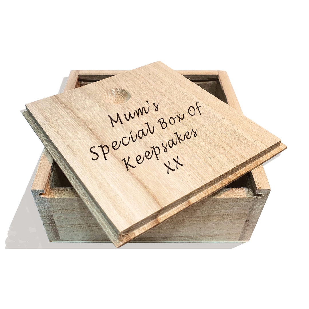 Personalized Wooden Keepsake Box: Baby, Wedding Mementos (12x12x5cm) - Etsy