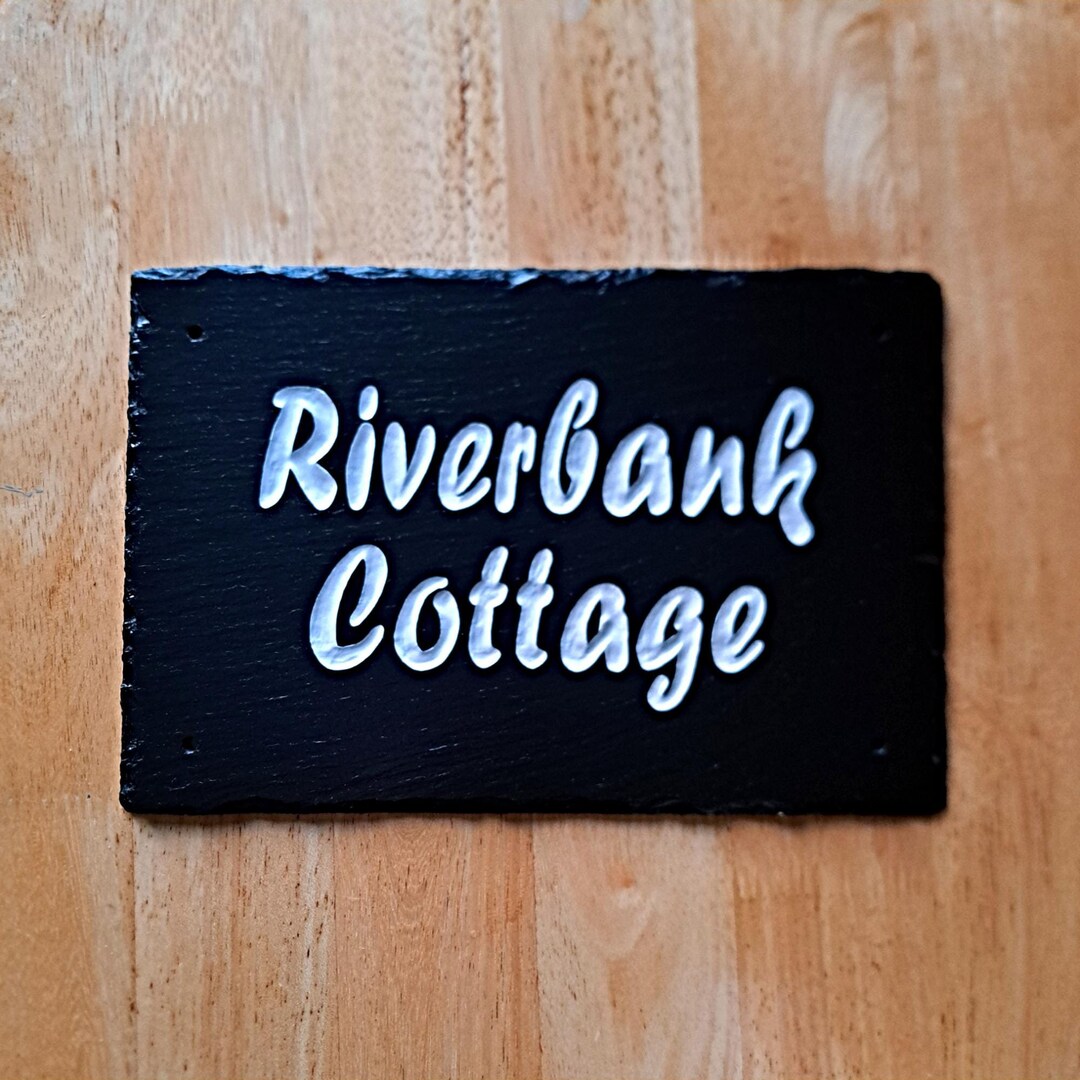 Custom Carved Slate House Sign: Personalized Pet Paw Option - Etsy