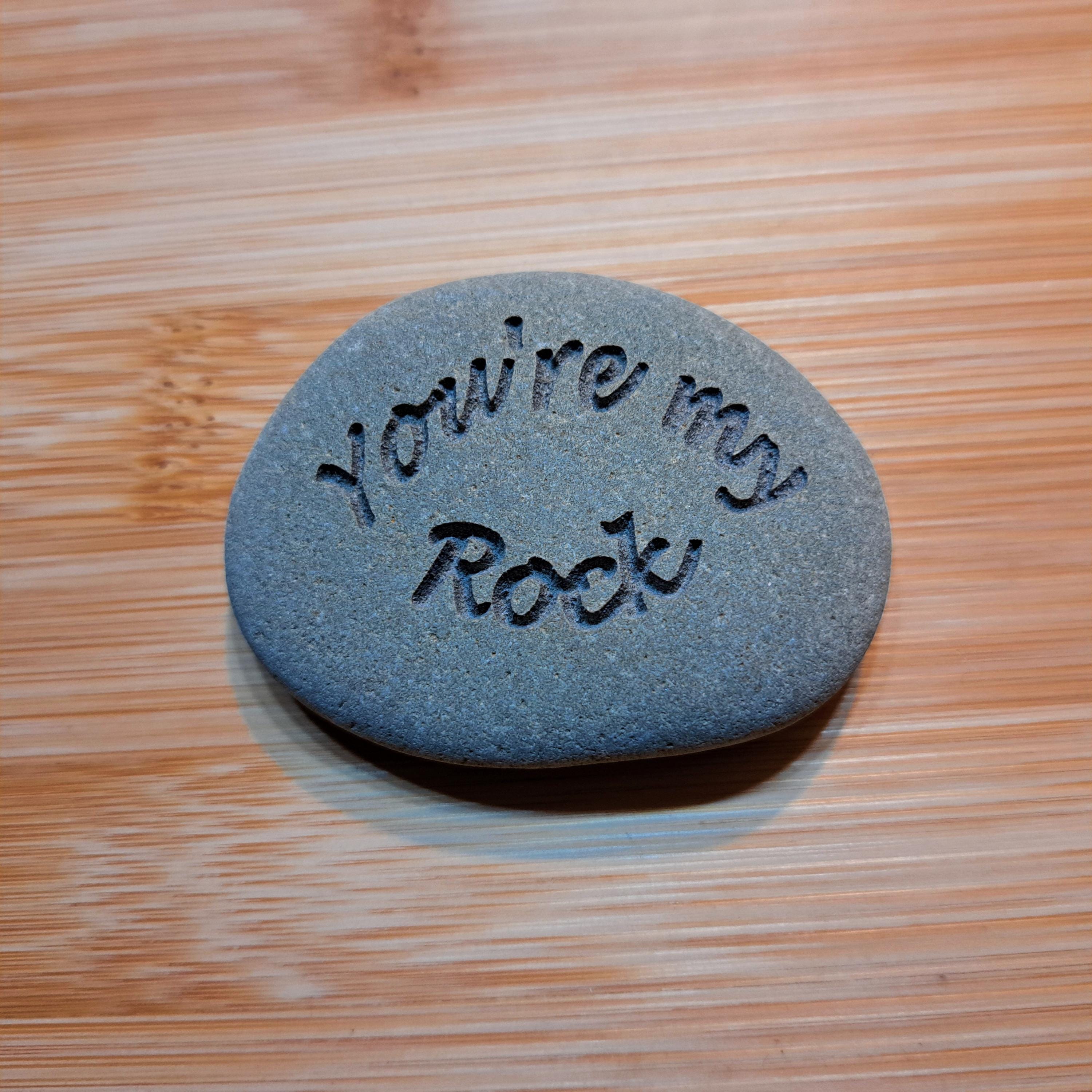 Personalized Engraved Stone: Custom Word Carved Rock - Pocket Hug Gift ...