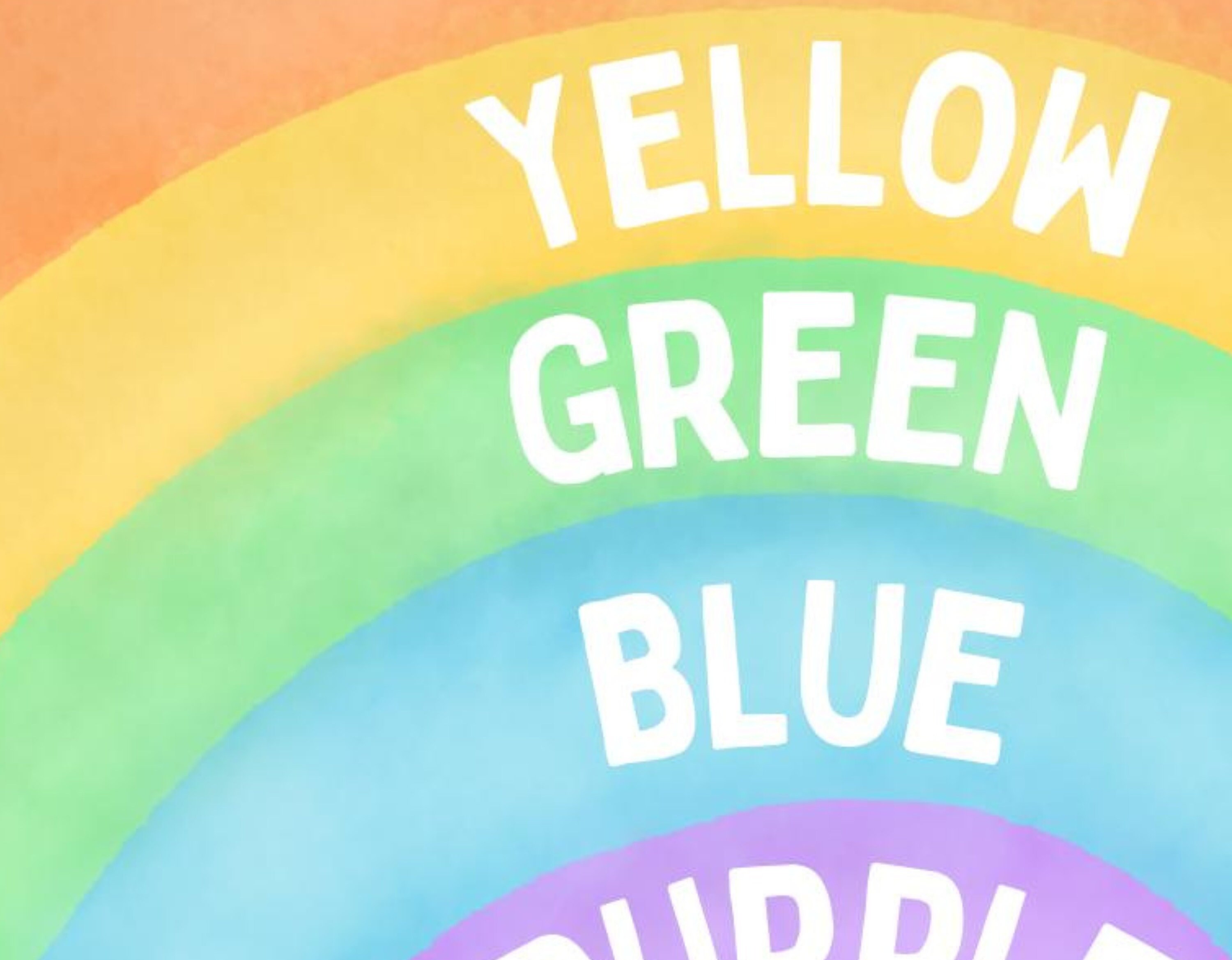 Colors Educational Poster Printable Kids Room Decor Nursery Wall Art ...