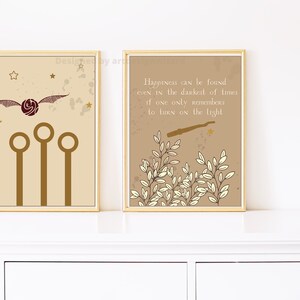 Magic Wizard Print, Wizard Poster, Wizarding Wall Room Decor Prints ...