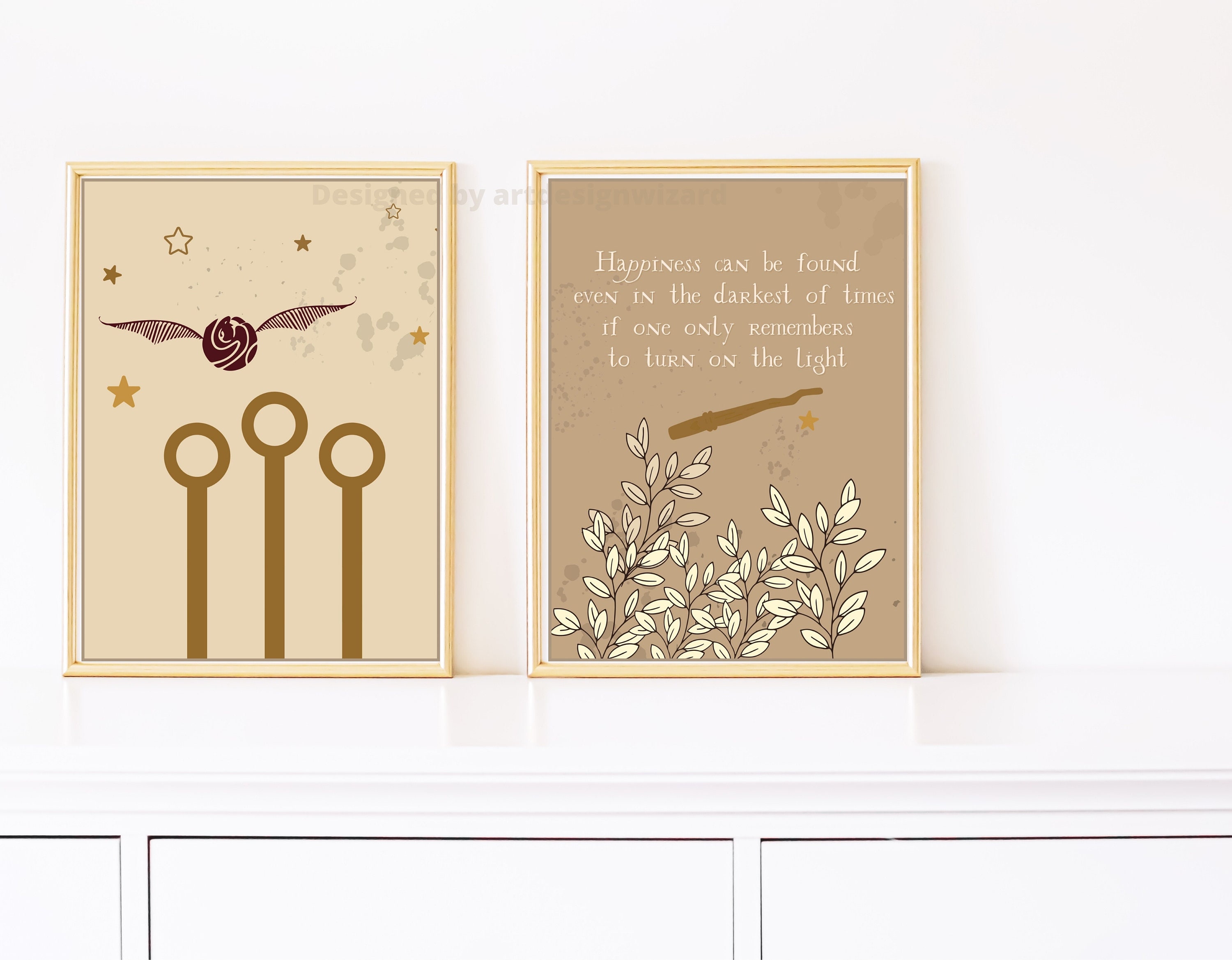 Magic Wizard Print, Wizard Poster, Wizarding Wall Room Decor Prints ...