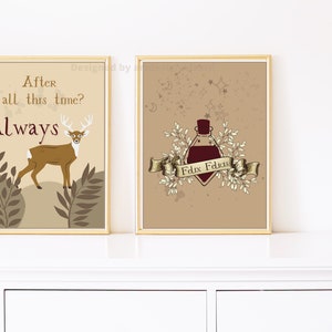 Magic Wizard Print, Wizard Poster, Wizarding Wall Room Decor Prints ...